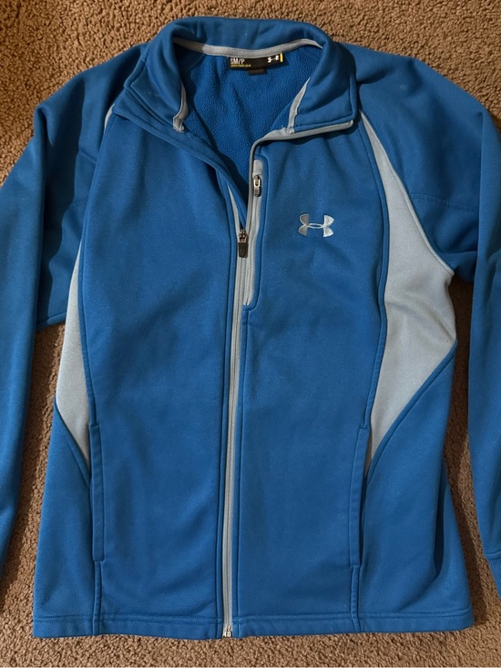Under Armour | Jackets & Coats | Under Armour Blue And Light Gray ...